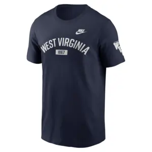 Nike West Virginia Legacy Arch 2-hit College T-shirt - Blue
