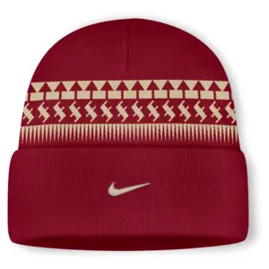 Nike Florida State Primetime Utility Campus Cuffed Beanie - Red