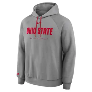 Nike Ohio State Courtside Basketball Practice Dri-fit Pullover Hoodie - Grey