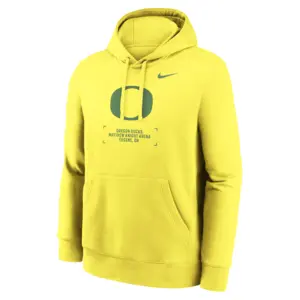 Nike Oregon Club Basketball 2-hit College Pullover Hoodie - Yellow
