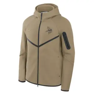 Nike Minnesota Vikings Tech Fleece Windrunner Nfl Full-zip Hooded Jacket - Brown