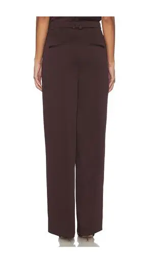 Vince Mid Rise Wide Leg Pleated Trouser - Fig