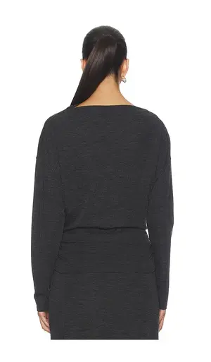 Vince Draped Slash Neck Top