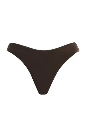 ZULU & ZEPHYR Terry Curve Bikini Brief - Brown