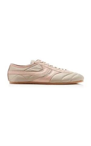 Dries Van Noten Leather-trimmed Satin Sneakers