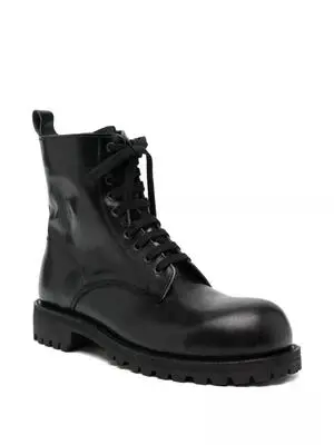Comme Des Garçons Leather Lace-up Boots