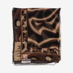 Emilio Pucci Printed Silk Scarf - Red