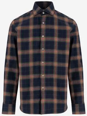 ALESSANDRO GHERARDI Check Pattern Cotton Shirt