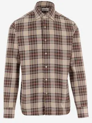 ALESSANDRO GHERARDI Cotton Shirt With Checked Pattern