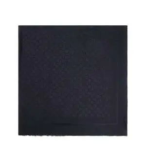 Elisabetta Franchi Monogram Scarf - Black