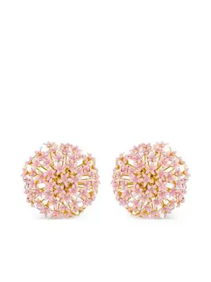 Oscar De La Renta Foxglove Pompom Clip-on Earrings - Gold