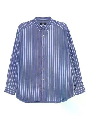 Comme Des Garçons Stripe-printed Shirt - Blue