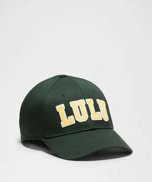 Lululemon Structured Ball Cap - Rainforest Green/gold Glow