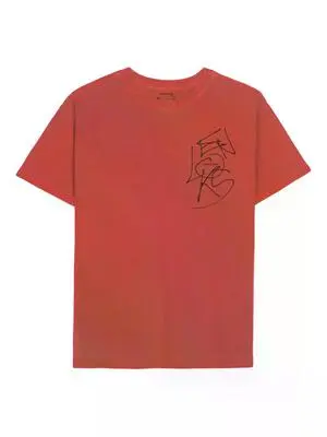 OSKLEN Signature-graphic T-shirt - Orange