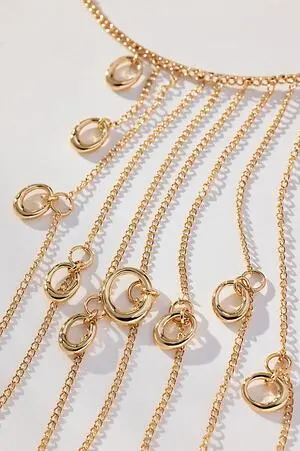 Anthropologie Collar Chain Loop Statement Necklace