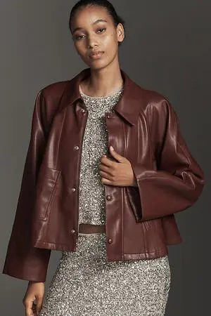 MABLE Faux Leather Jacket
