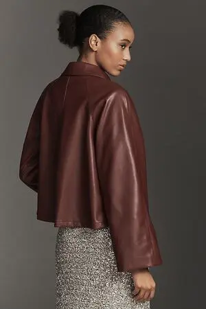 MABLE Faux Leather Jacket