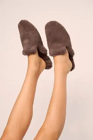 Eberjey Plush Slide Slippers