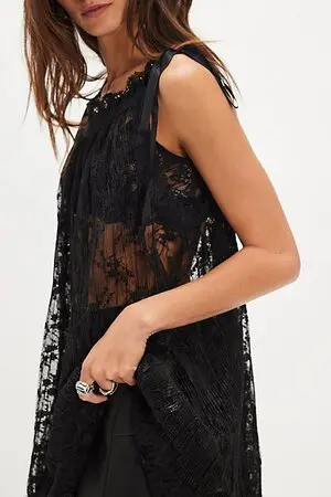 Free People Intimately Good Taste Mini Slip - Black