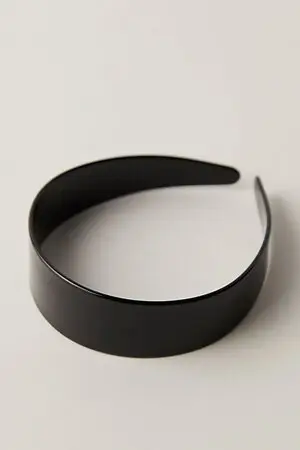 Free People Britt Acrylic Headband - Black Acrylic Tort