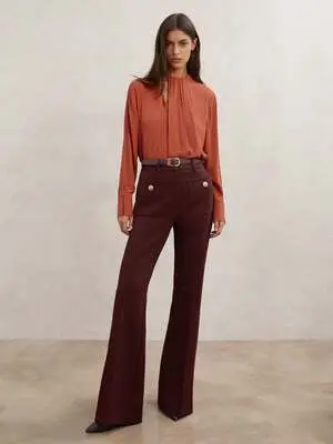 REISS Marta Draped Blouse