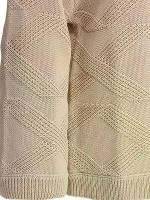 LOULOU Diamond Pattern Cotton Sweater