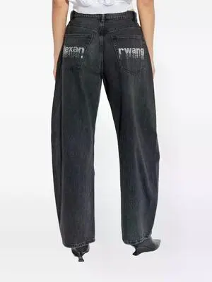 Alexander Wang Embellished Barrel-leg Jeans