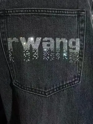 Alexander Wang Embellished Barrel-leg Jeans