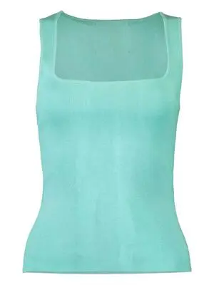 Le Superbe Square-neck Ribbed Tank Top