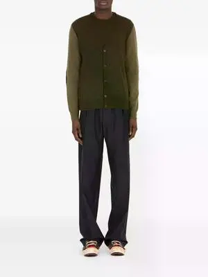 MAISON MARGIELA Elbow-patch Wool Cardigan - Green