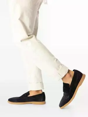 Eleventy Penny Suede Loafers