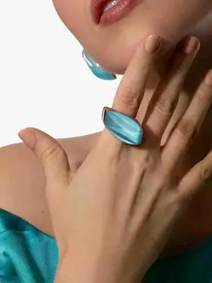 Vhernier 18k Rose Aladino Turquoise Ring