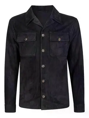 Eleventy Suede Trucker Jacket