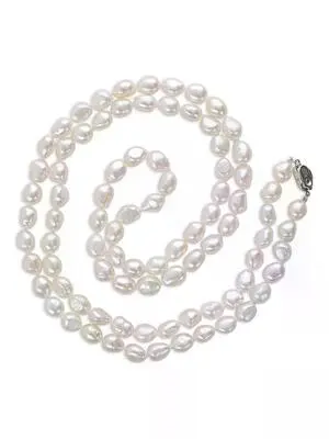 BAGGINS Sterling Pearl Necklace - Silver