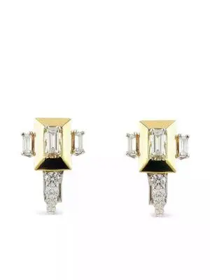Yeprem 18k Yellow And White Diamond Strada Earrings - Gold