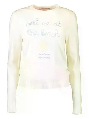 Lingua Franca Drop Shoulder Sweaters For Women