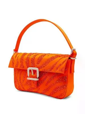 GEDEBE Habibi Crystal-embellished Tote - Orange