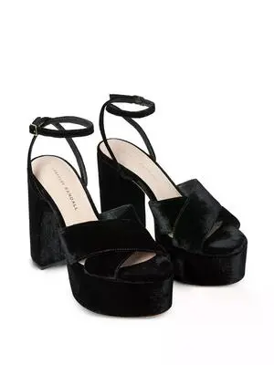 LOEFFLER RANDALL 130mm Loretta Platform Sandals - Black