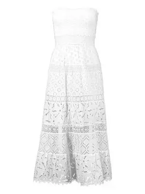 Temptation Positano Savio Eyelet-embroidered Dress