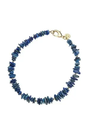 JANE WIN Lapis Beaded Necklace