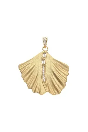 JANE WIN Hope Ginko Pendant - Gold