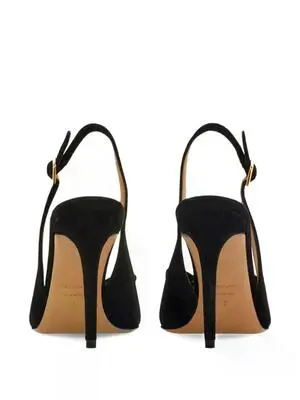 FERRAGAMO Vara Bow Detail Slingback Pumps - Black