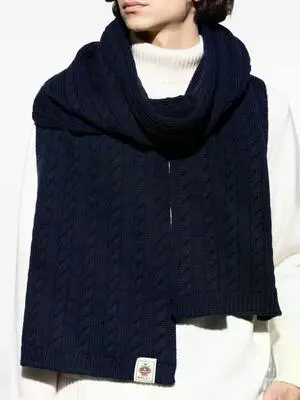 Bally Cable-knit Scarf - Blue