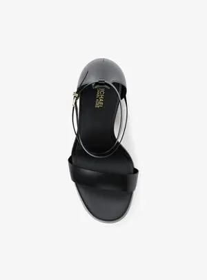 Michael Kors Cami Leather Platform Sandals