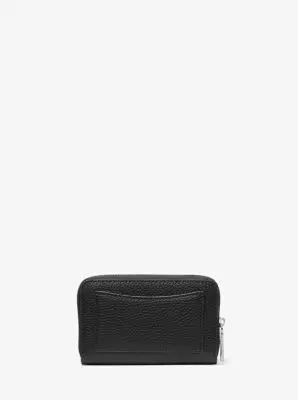 Michael Kors Jet Set Small Studded Pebbled Leather Wallet