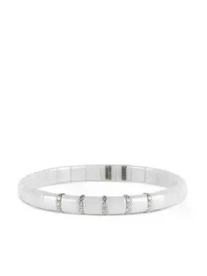 Roberto Demeglio 18k Gold And Ceramic Diamond Bracelet - White
