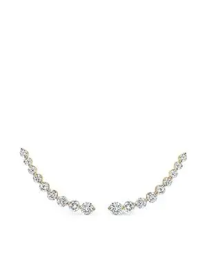 ANITA KO 18k Yellow Gold Diamond Floating Earrings - Silver