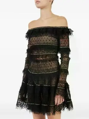 Elie Saab Off-shoulder Lace Top