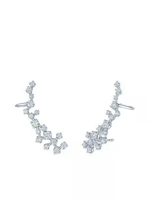 Kwiat 18k White Gold Diamond Constellation Ear Climbers - Silver