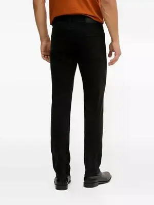 BOSS Slim Fit Trousers With Logo Patch
